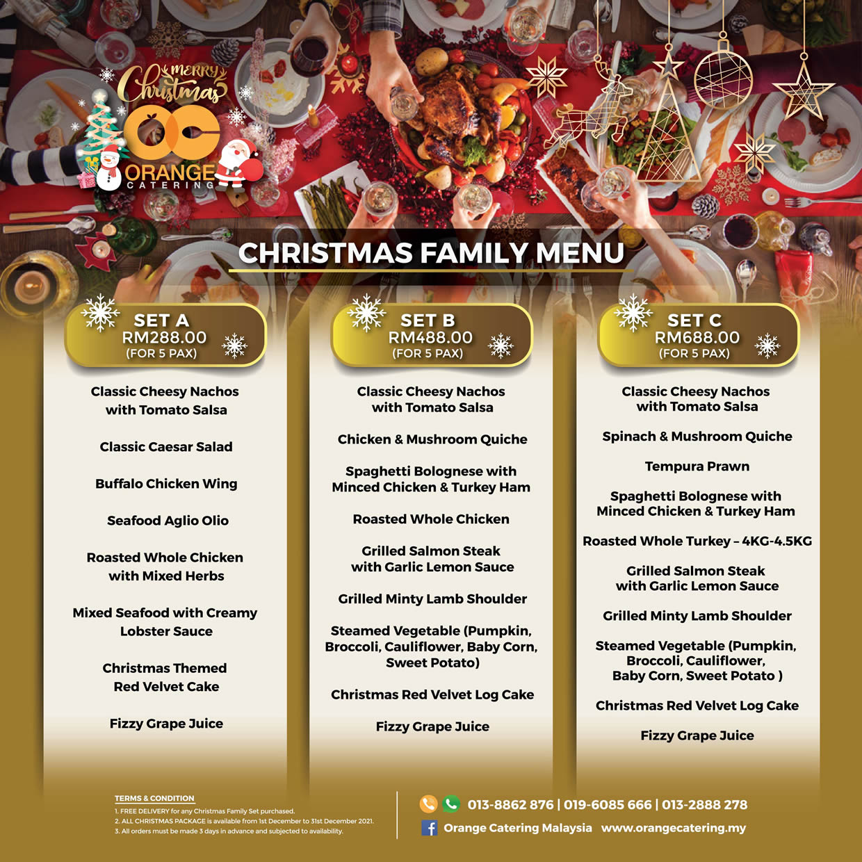 Christmas Package 2021 | Orange Catering