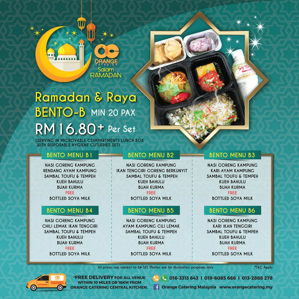 Ramadan & Raya Bento Package | Orange Catering